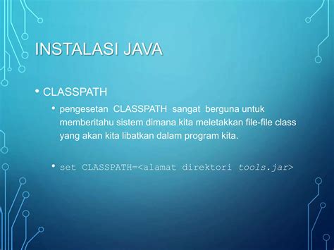 Pengenalan Bahasa Java Instalasi Java Pptx