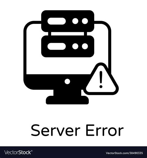 Server Error Royalty Free Vector Image VectorStock