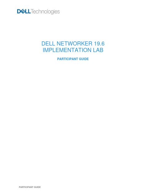 Dellnetworker196implementationlab Participantguide Pdf