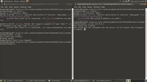C Unix Socket Client Server Program Segmentation Fault Stack Overflow