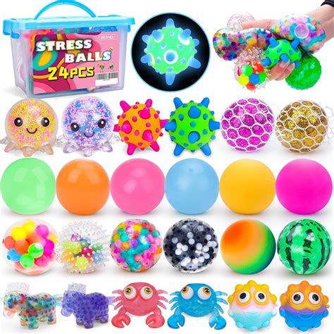 24 Pack Stress Balls Squishy Balls Squishy Fidget Relief