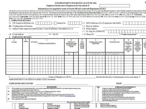 What Is Ui19 Form In South Africa