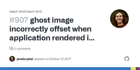 Ghost Image Incorrectly Offset When Application Rendered In Iframe In