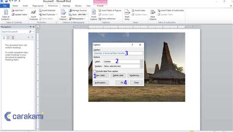 3 cara menyisipkan keterangan caption ke gambar microsoft word terbaru