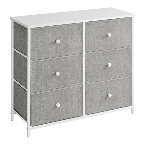 Songmics Chest Of Drawers Storage Organiser 6 Fabric Drawers