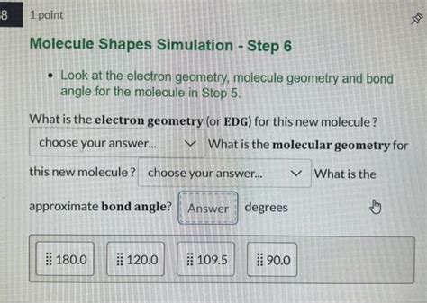 Molecule Shapesmolecule Shapes Simulation Step 1 In