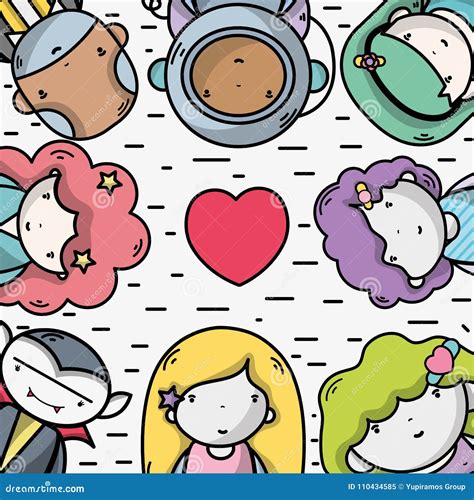 Kawaii Avatar Sweet Migrate Icon Element Of Kawaii Style Illustration
