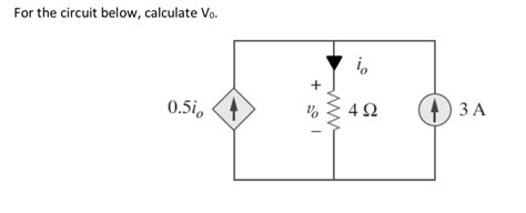 solved for the circuit below calculate v0