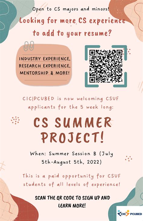 Summer Project Engineering And Computer Science Csuf