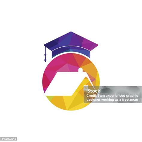 하우스 스쿨 교육 로고 디자인 학생 하우징 로고 템플릿입니다 개념에 대한 스톡 벡터 아트 및 기타 이미지 개념 개념과 주제