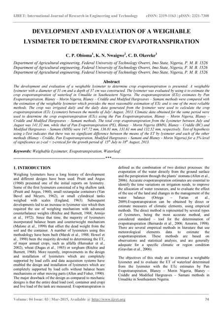 Lysimeters Pptx Geology Science