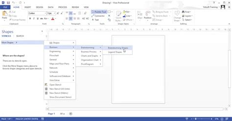 Understanding The Shapes Pane In Microsoft Visio Training Connection