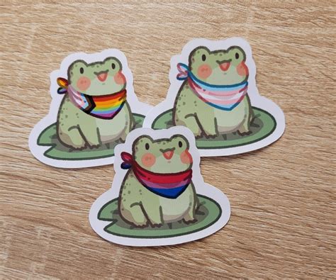 Pride Frog Stickers Etsy