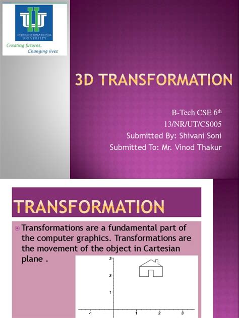 3d Transformation Pdf Cartesian Coordinate System 2 D Computer Graphics