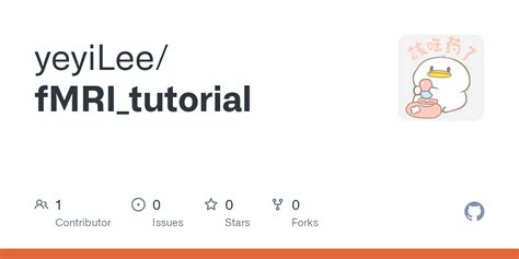 Github Yeyileefmritutorial