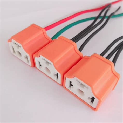 9003 H4 H7 Led 세라믹 와이어 배선 하네스 커넥터 소켓 전구 피그 테일 플러그 H4 H7 Led 전구 홀더 자동차