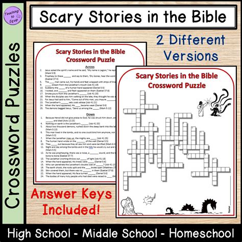 Printable Bible Crossword Puzzles With Scripture References Printable