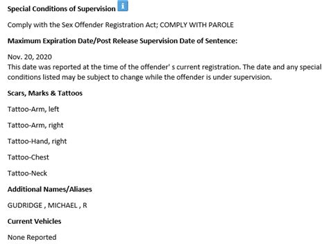 Nys Dcjs Sex Offender Relocation Notice For Glenfield