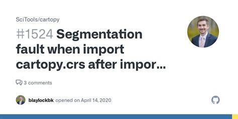 Segmentation Fault When Import Cartopy Crs After Import Matplotlib Pyplot Issue
