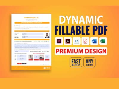 Fillable PDF Form Dynamic Fillable Form Design Form And Editable Form Upwork