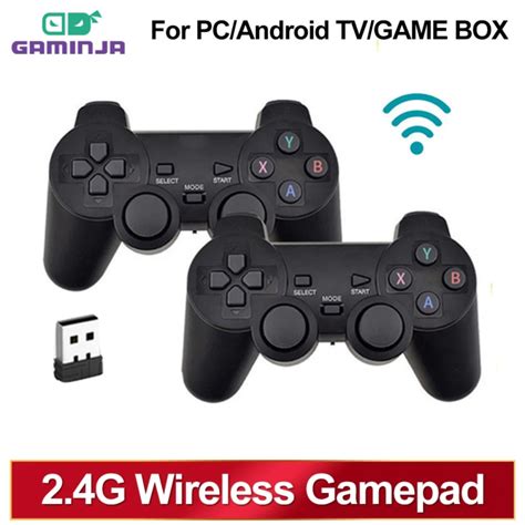 Gaminja 2 4ghz Wireless Gamepad No Delay Game Controller Usb Joystick For Pc Android Tv Box Game