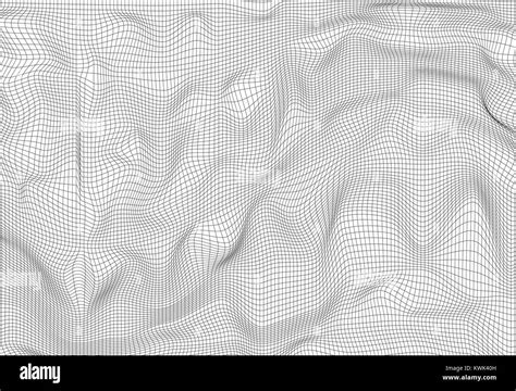 Abstract Polygonal Wave Wireframe Background Vector Illustration Stock Vector Image Art Alamy