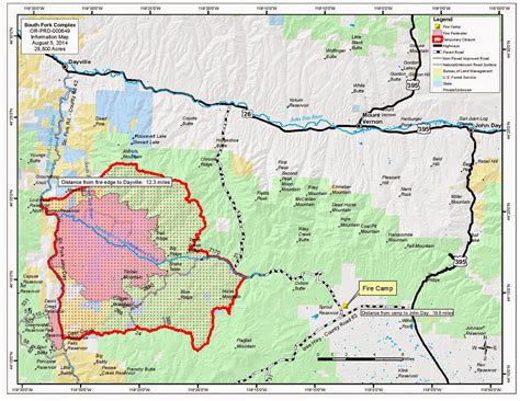 South Fork Complex Maps
