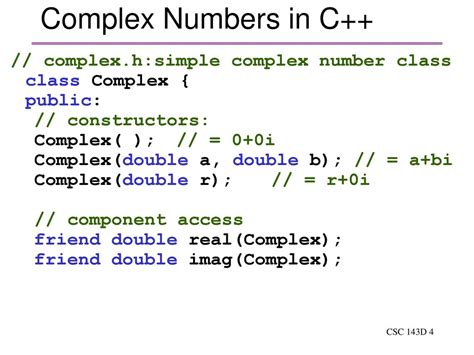 Csc 143 Introduction To C Classes And User Defined Data Types Ppt
