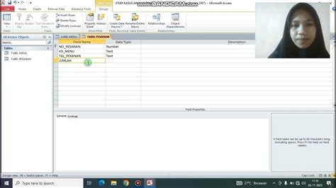 Cara Membuat Database Pada Microsoft Access Youtube