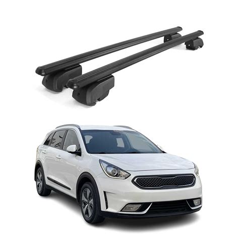 Omac® U015703 Black Flush Mounted Roof Rails Cross Bars