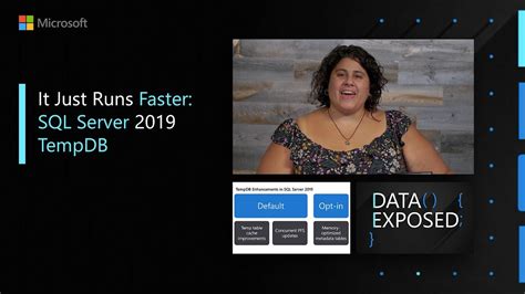 It Just Runs Faster Sql Server 2019 Tempdb Improvements Data Exposed Youtube