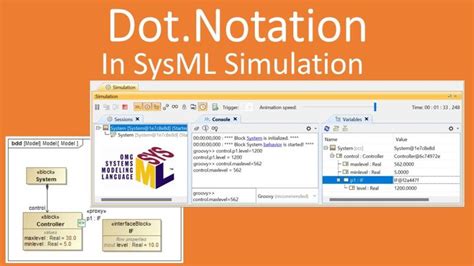 Check This Short Demo On Dot Notation Usage In Sysml Simulation Saulius Pavalkis