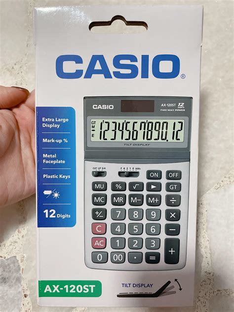 Casio Electronic Calculator AX 120ST Hobbies Toys Stationery Craft Stationery Babe