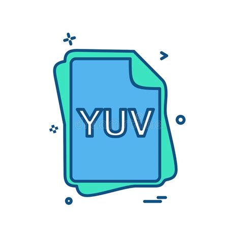 Yuv File Type Icon Design Vector Stock Vector Illustration Of Paper