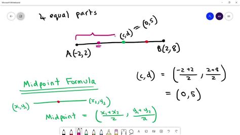 solved what are the x and y coordinates of point e which partitions
