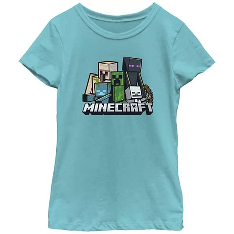 Girls Minecraft Naughty Mob Graphic Tee