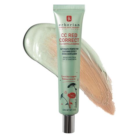 Erborian Cc Red Correct Skincare First Green Color Corrector With Centella Asiatica