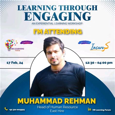 Muhammad Rehman On Linkedin Hr Learningforum Networking