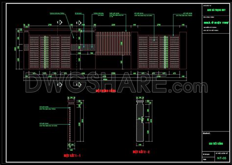 205 Free Cad Gate And Fence Drawing For Residential Houses