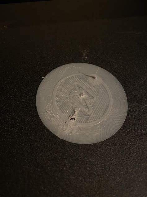 what could be causing the blobs in the bottom side of this circle i