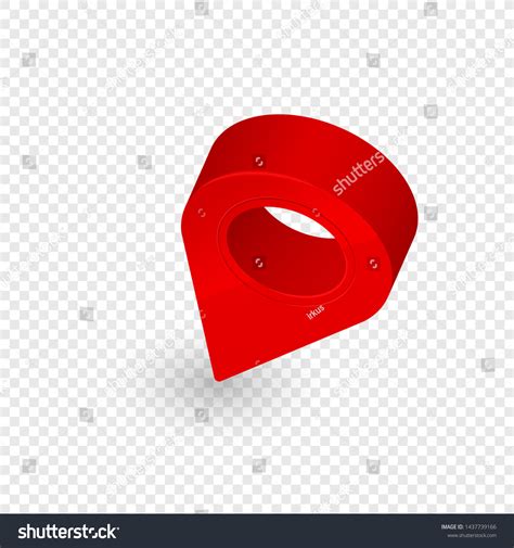 Map Location Pointer 3d Arrow Navigation Vector De Stock Libre De Regalías 1437739166