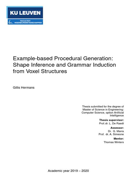 example based procedural generation thesis gillis hermans pdf