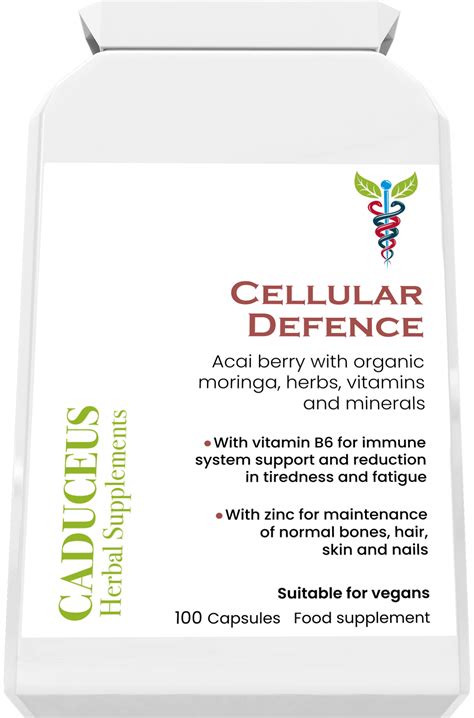 Cellular Defence 100 Capsules Herbal Supplementsnl