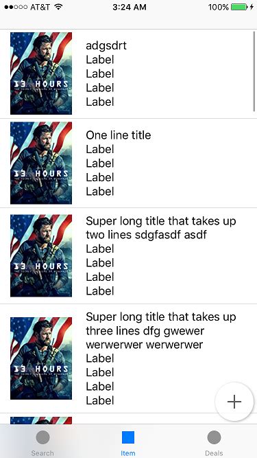 ios unable to add consistent height and padding between dynamic