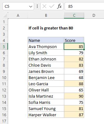 If Cell Is Greater Than Excel Formula Exceljet