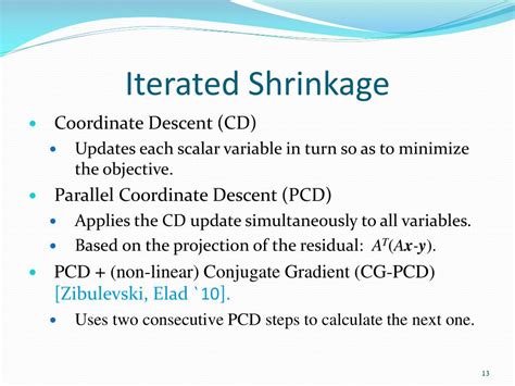 Ppt A Multilevel Iterated Shrinkage Approach To L 1 Penalized Least