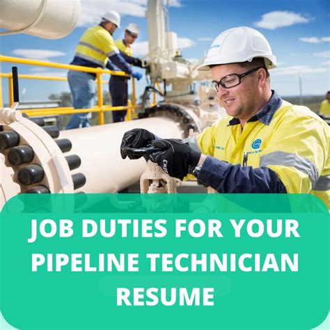 🔥 Job Duties For Your Pipeline Technician Resume 🔥 Resume Mansion