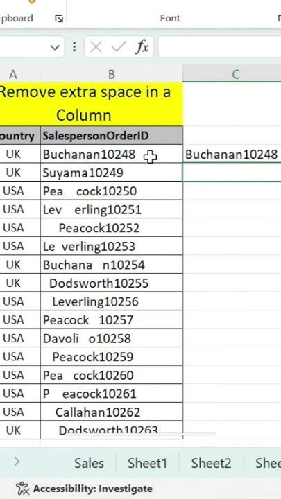 How To Remove Extra Space In Excel Shortvideos Exceltricks Exceltips