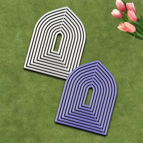 Diy 스크랩북 카드 만들기 및 초대장용 은색 탄소강 프레임 다이컷 스텐실 나만의 인사말 만들기 Temu Republic Of Korea