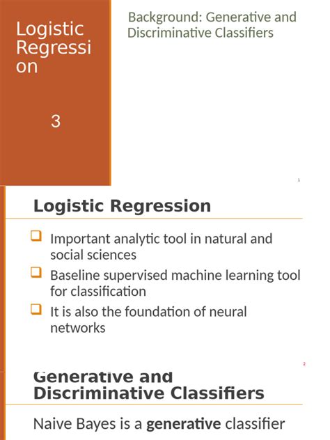 Ch03 Logisticregression Pdf Statistical Classification Logistic Regression